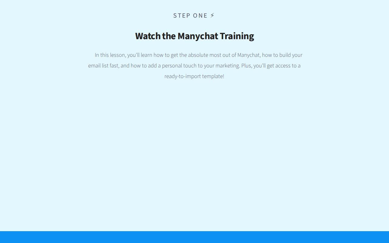 6-Figure Manychat Training